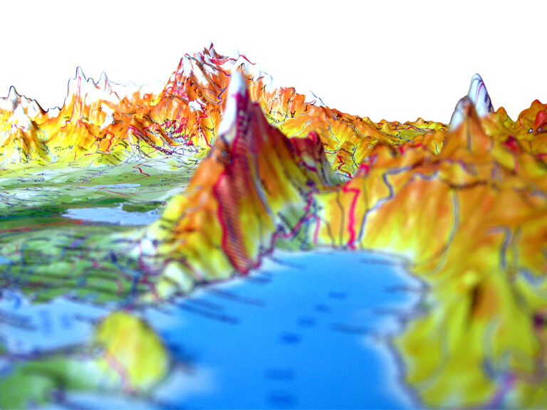 Russia Raised Relief Map, Large (44″ x 32″) – mapagents