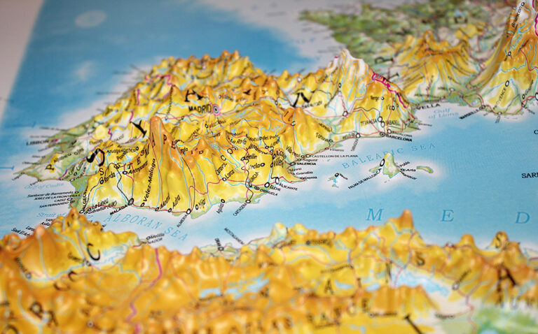Europe Raised Relief Map, Large (44″ x 32″) – mapagents