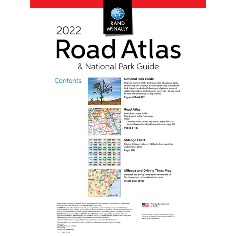 2022 Road Atlas & National Park Guide – mapagents